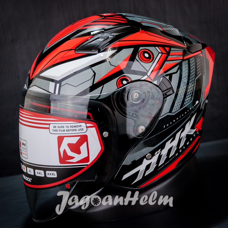 Jual NHK S1 GP PRO TECHNICORE GRAPHIC | BLACK RED | GPPRO | DOUBLE ...