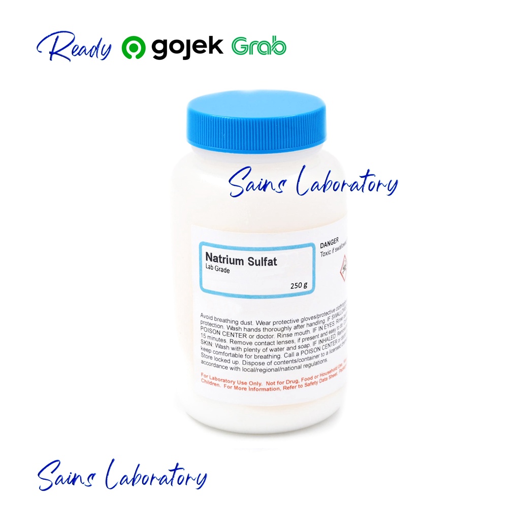 Jual Sodium Sulfate Natrium Sulfat Na2SO4 250 gr Serbuk Original ...