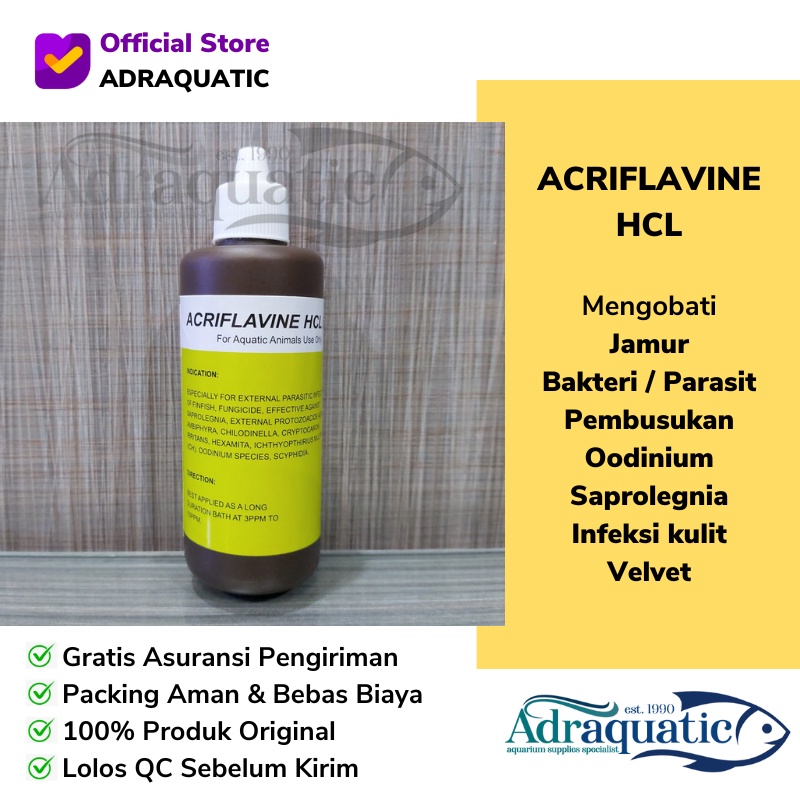 Jual ACRIFLAVINE HCL 100ML OBAT KUNING ANTISEPTIK JAMUR ANTISEPTIC ...