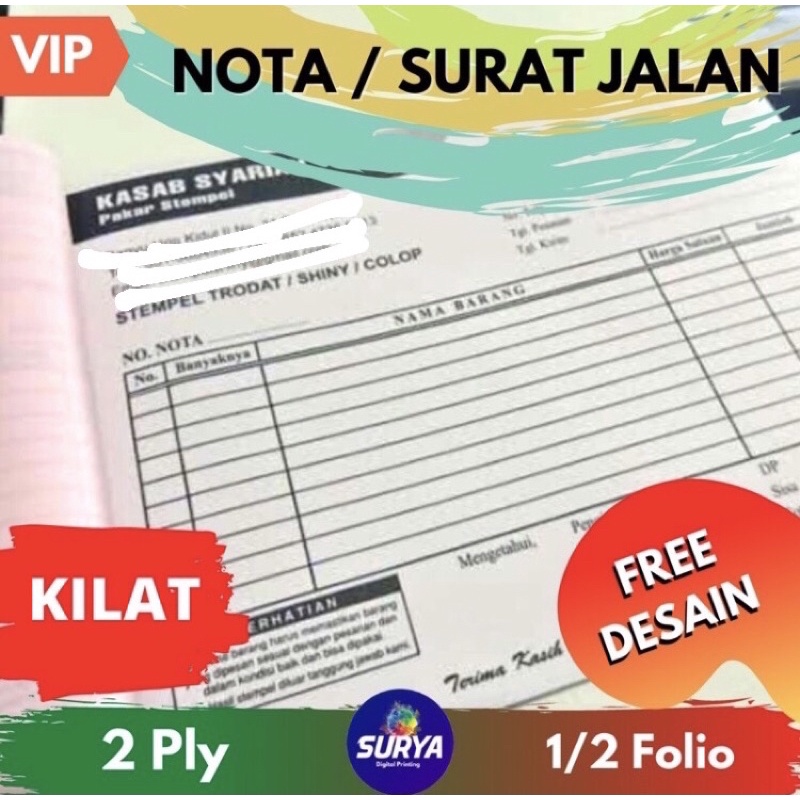 Jual CETAK SURAT JALAN / NOTA 1/2 FOLIO 2PLY Indonesia|Shopee Indonesia Jual CETAK SURAT JALAN / NOTA 1/2 FOLIO 2PLY Indonesia|Shopee Indonesia