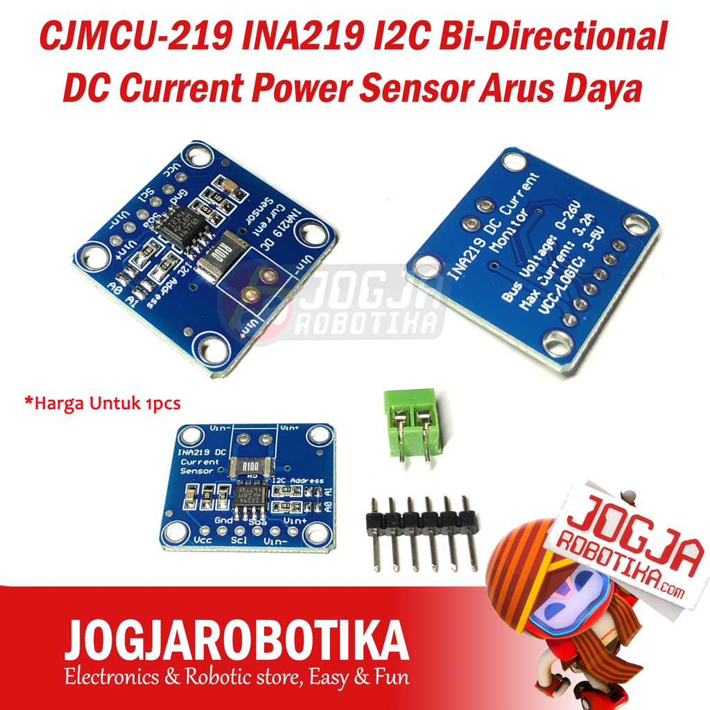 Jual CJMCU-219 INA219 I2C Bi-Directional DC Current Power Sensor Arus ...