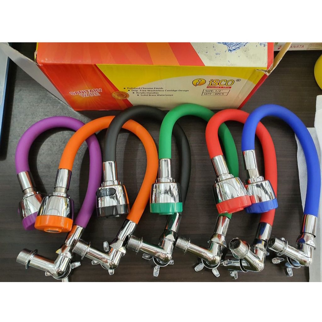 Jual KRAN WARNA WARNI Kran Angsa Warna Flexible kepala Besar / Kran ...