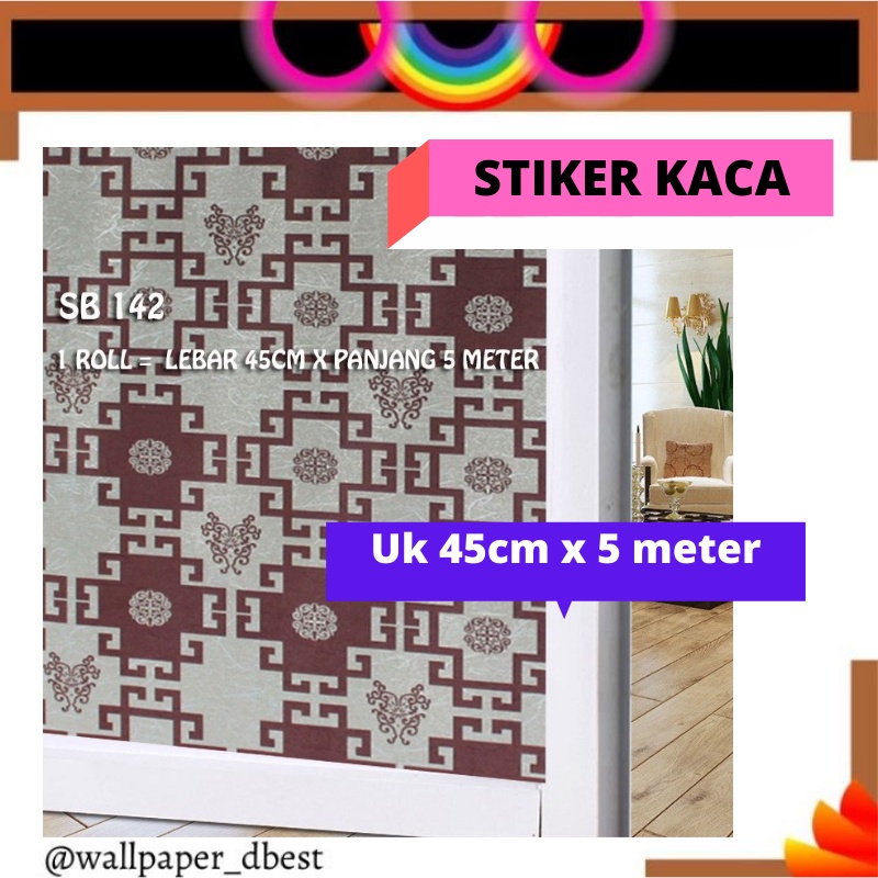 Jual [VIP] STIKER KACA UK 45CM X 5 METER SETIKER WALLSTIKER WALL ...