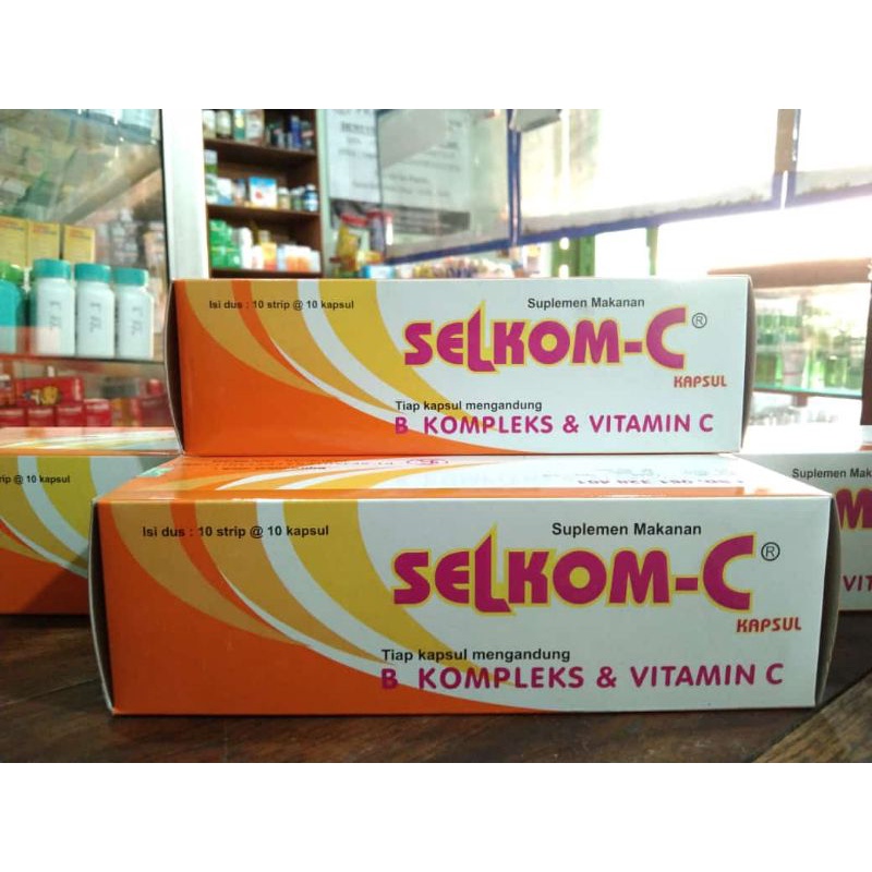 Jual Selcom C 1 strip Multivitamin dan Vitamin B Complex Komplit Setara ...