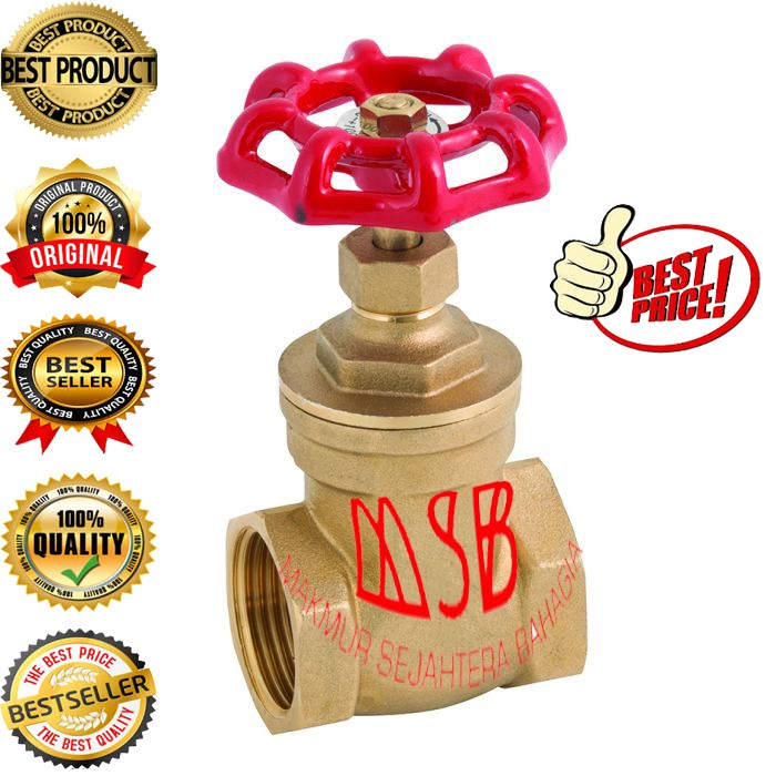 Jual GATE VALVE / STOP KRAN KUNINGAN 1-1/4 Jual GATE VALVE / STOP KRAN KUNINGAN 1-1/4