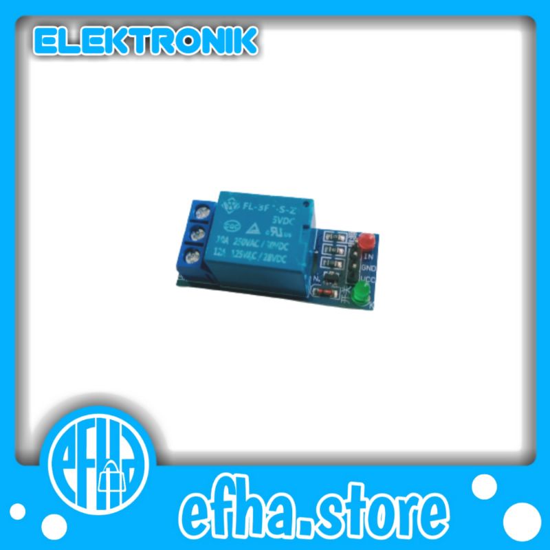 Jual Relay module 5v 1 Channel / Relay Modul 1 Chanel Modul Relay 1 ...