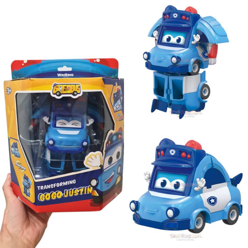 Jual Toys Kingdom Gogo Bus Transforming Gogo Justin Robot Original ...