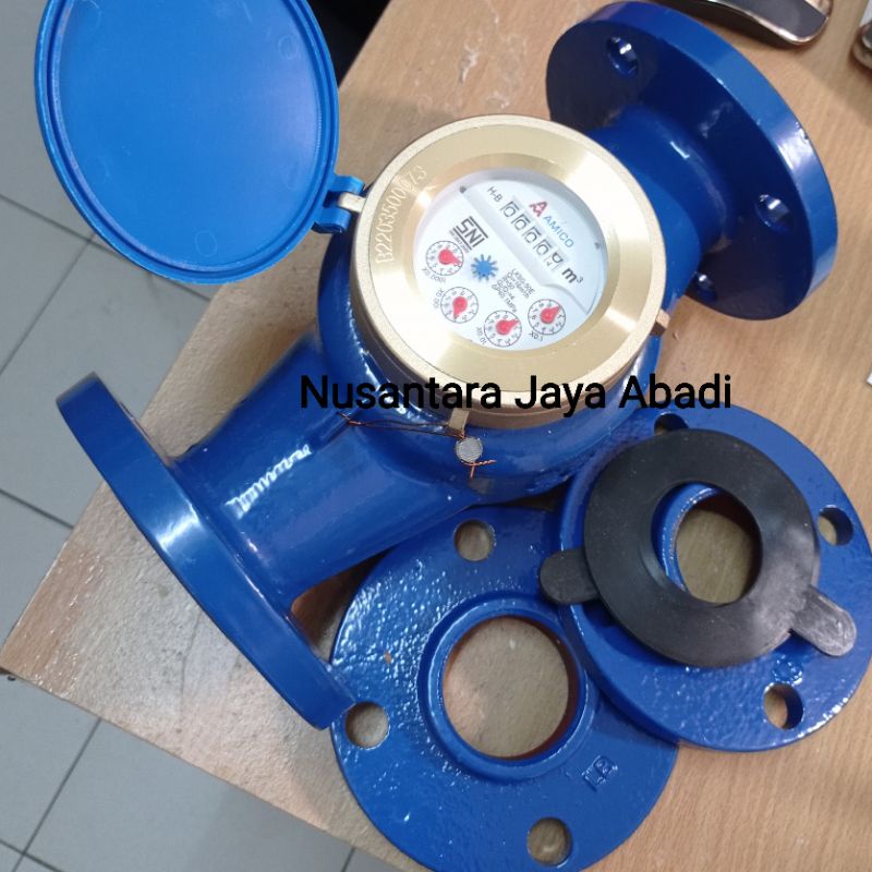 Jual Meteran Air Water Meter Flowmeter Amico Flange 2 " inchi 50 mm SNI ...