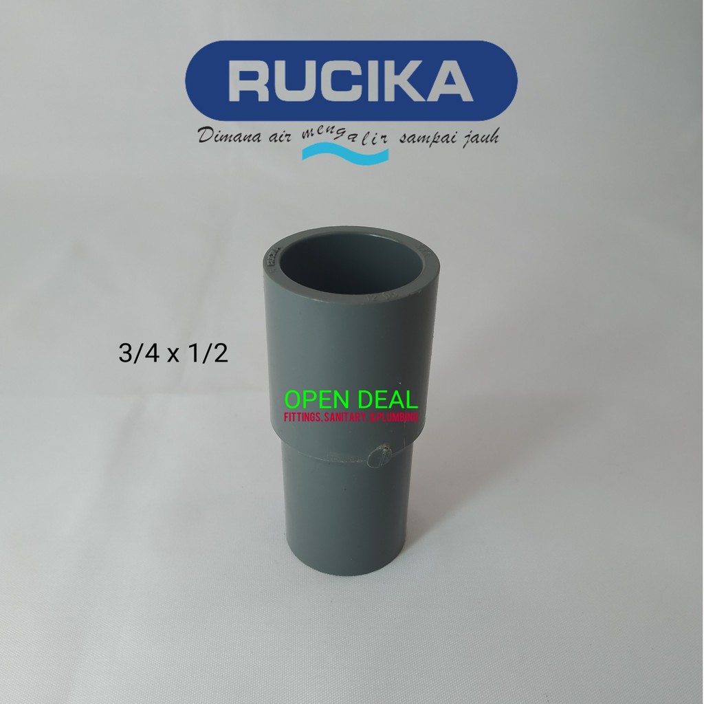 Jual Vlok Sok AW 3/4 x 1/2 in RUCIKA / Plok Sok PVC / Reducer Sock 3/4 ...
