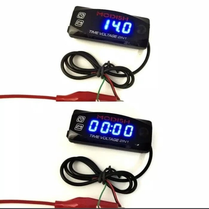 Jual VOLTMETER AKI 2IN1 slim Mini Volt Meter Waterproof motor | Shopee ...