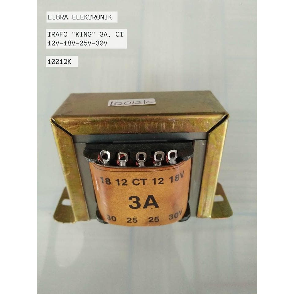 Jual Trafo King 3A CT 30V Transformator | Shopee Indonesia