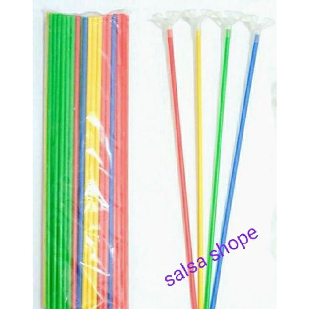 Jual Stick Balon + Cup // Tangkai balon murah // stik balon (1 pcs ...