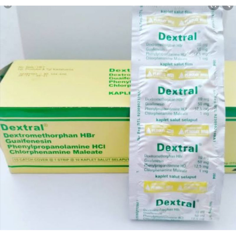 Jual dextral tablet batuk pilek per strip | Shopee Indonesia