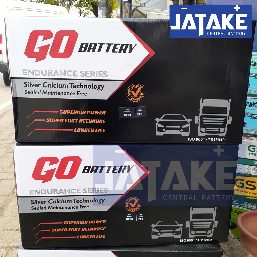 Jual Aki kering N200 GO Battery untuk Genset / Kapal / Panel Surya | Shopee Indonesia