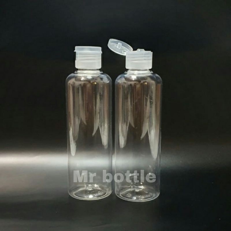 Jual Botol 250ml + Tutup Fliptop PET Bening Natural | 250 ml Wadah Kosong Isi Ulang Parfum Gel ...