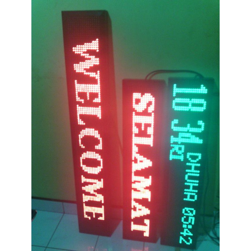 Jual JAM MASJID RUNNING TEXT 100cm X 20cm | Shopee Indonesia