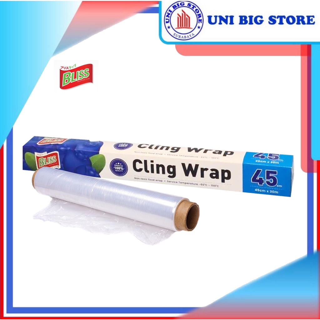 Jual Bliss Plastic Cling Wrap Premium 45 cm x 30 m Plastik Warp-Bungkus ...
