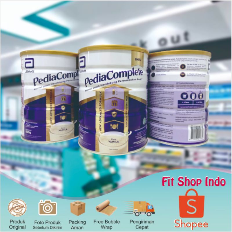 Jual PediaComplete Vanila 850 g Pediasure Complete Susu Pertumbuhan Anak ( 1 - 10 tahun ...