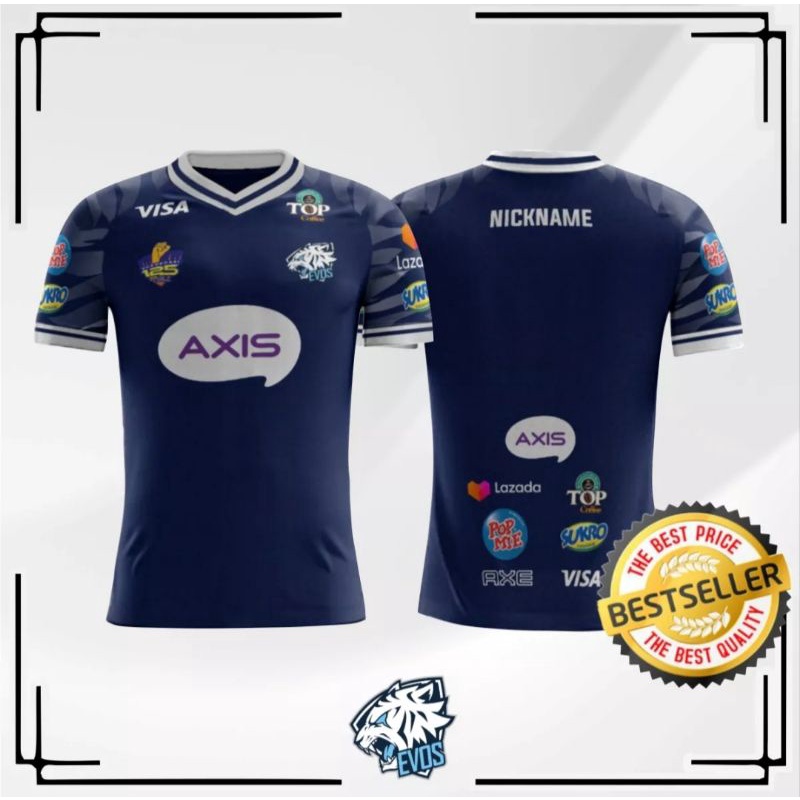 Jual JERSEY EVOS ESPORT 2021 FREE NICKNAME | Shopee Indonesia
