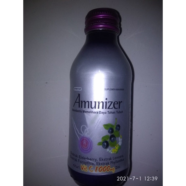 Jual amunizer minuman mebantu daya tahan tubuh 140ml Indonesia|Shopee ...