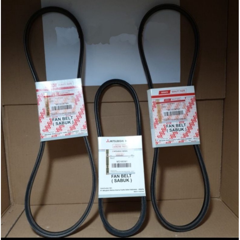 Jual TALI KIPAS / FAN BELT SET L300 SOLAR MD303478A DAN MD180581 | Shopee Indonesia