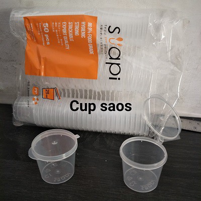 Jual Cup saos 25 ml gelas sambal Suapi kecil isi 50 pcs | Shopee Indonesia