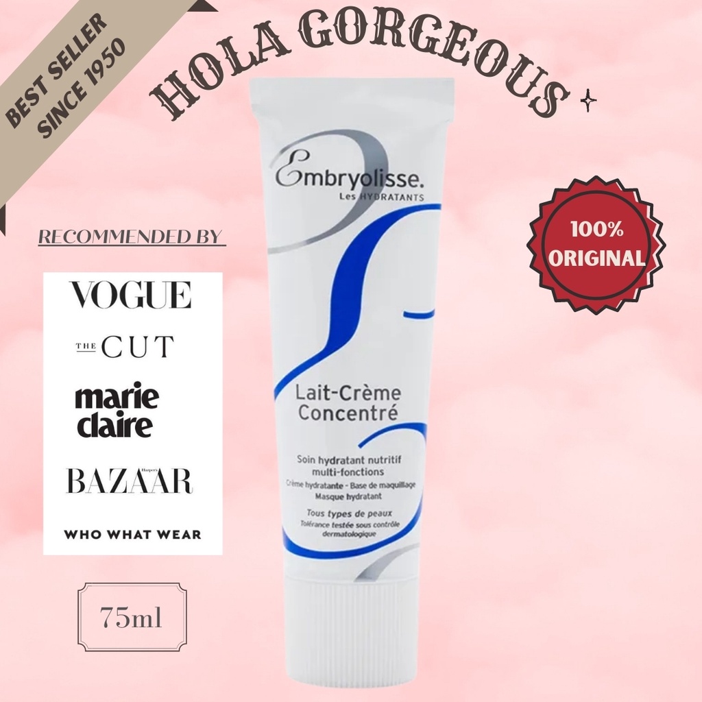 Jual Embryolisse Concentrated Lait Cream Face Primer Moisturizer | 100% ...