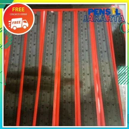 Jual Penggaris Besi 30cm Garisan Ruler Stainless Metal 30 cm Indonesia|Shopee Indonesia