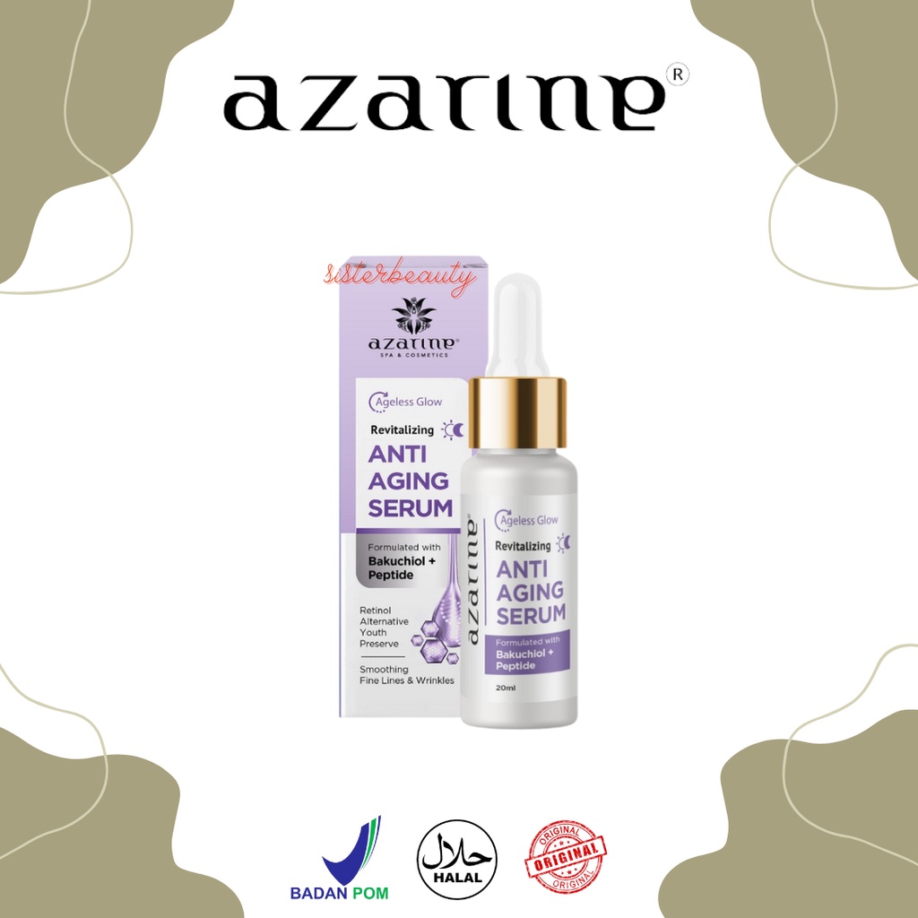 Jual SisterBeauty - Azarine Revitalizing Anti Aging Serum 20ml | Shopee ...