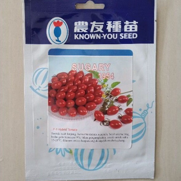 Jual SUGARY Known You Seed Benih Tomat Ceri isi 100 butir Bibit Buah Cherry Cery Cheri Mini ...
