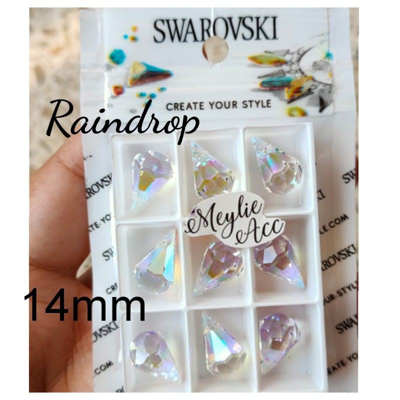 Jual swarovski diamond mini 14mm ( xirius raindrop) | Shopee Indonesia