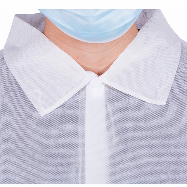 Jual Medis-Seragam- Jas Lab Velcro / Lab Coat Velcro Disposable - Putih ...