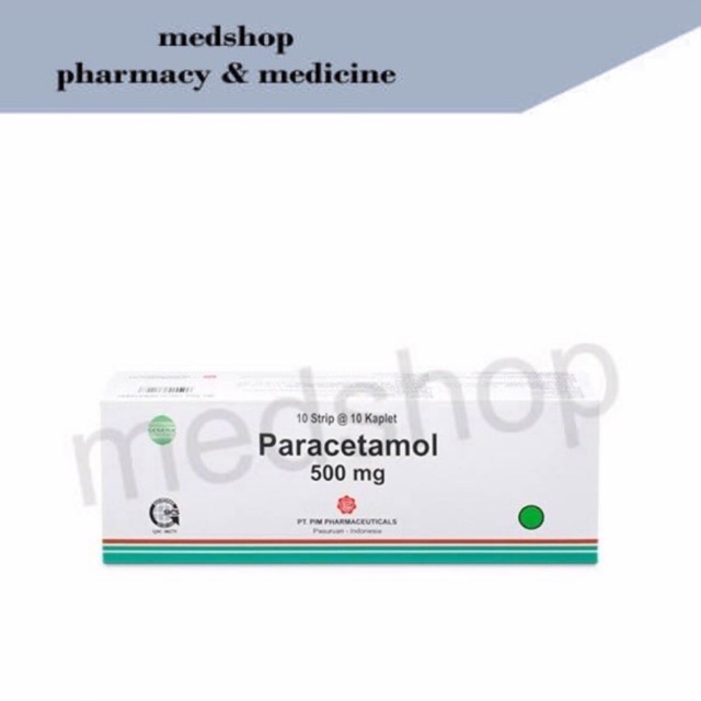 Jual Paracetamol Tablet PIM Demam, Sakit Kepala Strip 10s | Shopee ...