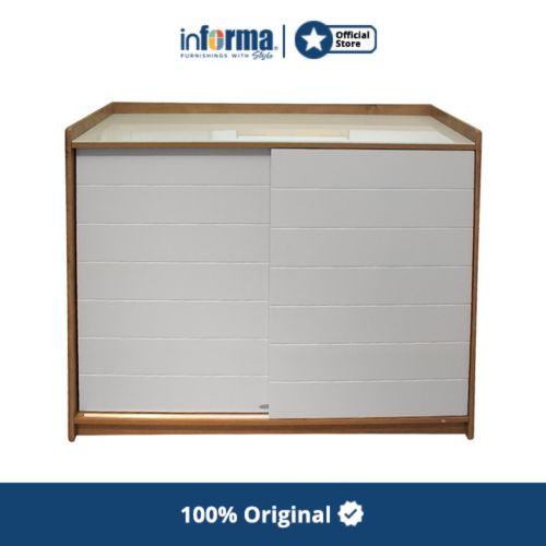 Jual Informa - Dior Kabinet 2 Pintu Geser - Putih/Cokelat | Shopee ...
