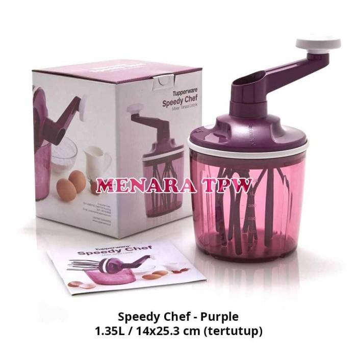 Jual [ TUPERWARE PREMIUM ] TUPPERWARE Speedy Chef Mixer Tangan Purple ...