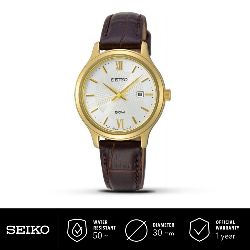 Jam Tangan Wanita Seiko Neo Classic Quartz Stainless Steel SUR644P1 ...