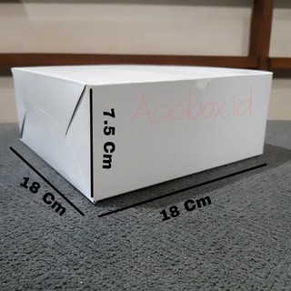Jual DUS SNACK / DUS NASI / DUS KUE / SNACK BOX / POLOS UKURAN 18 X 18 ...