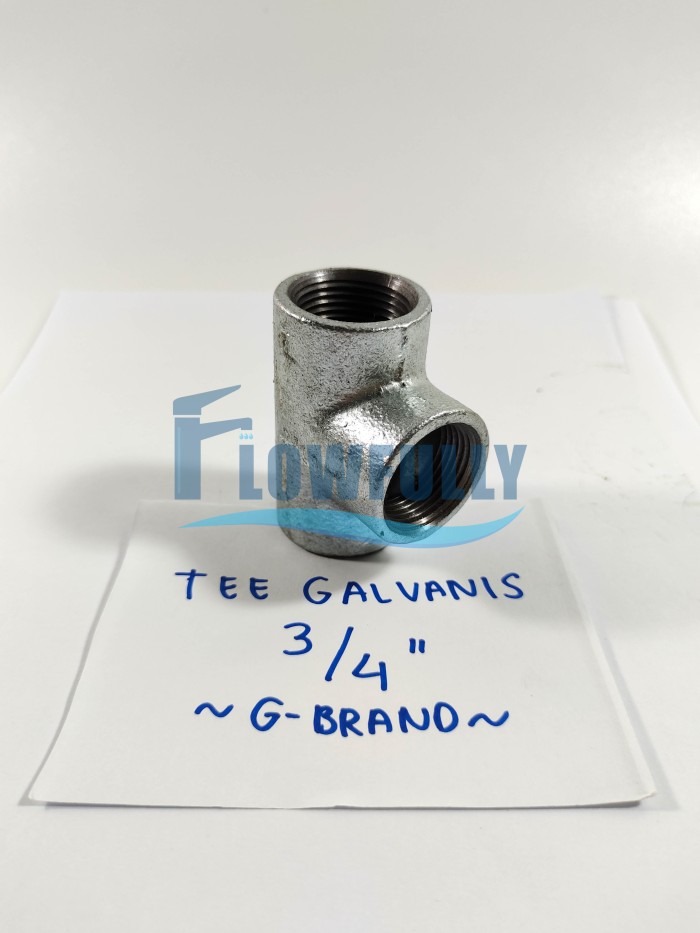Jual TEE BESI GALVANIS 3/4 INCH G BRAND T 0,75 DIM | Shopee Indonesia