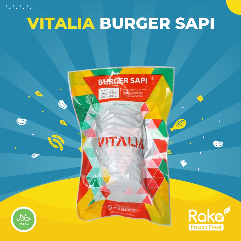 Jual Vitalia Beef Burger isi 20pcs | Shopee Indonesia