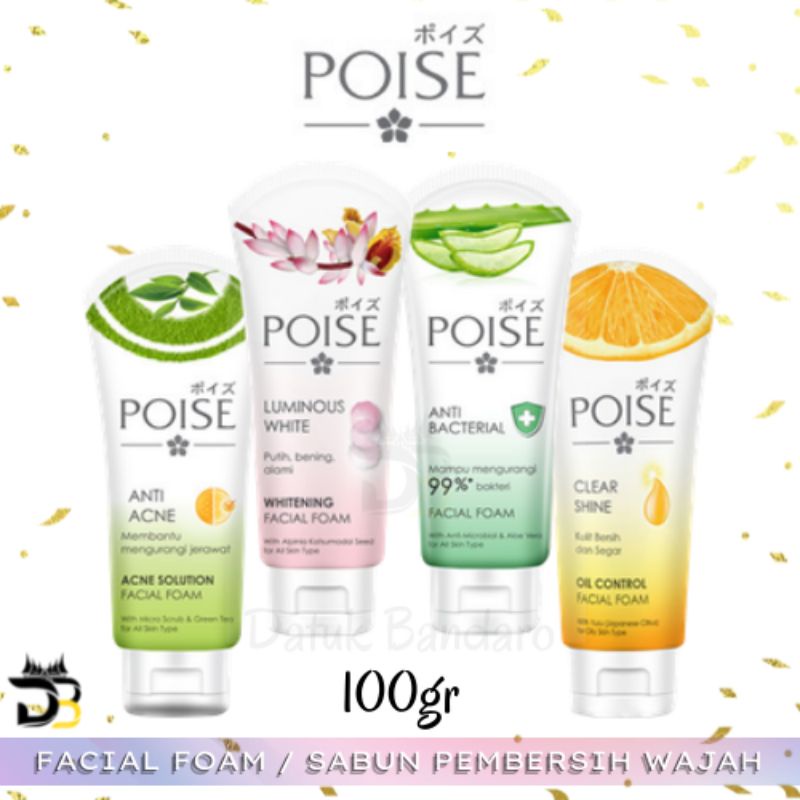 Jual POISE FACIAL FOAM 100 gr SABUN PEMBERSIH WAJAH ALL VARIAN | Shopee ...