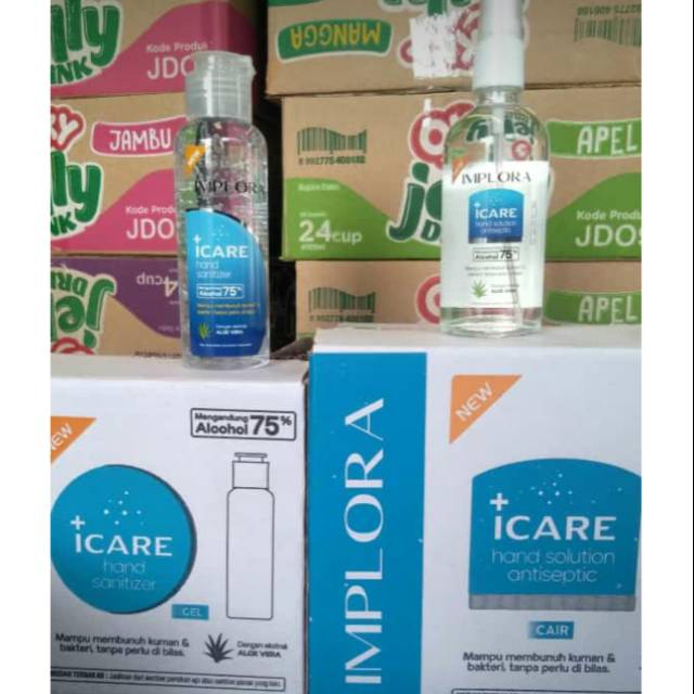Jual Implora icare Hand moisturizer HS 60ml & 100ml | Shopee Indonesia
