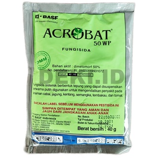 Jual Acrobat 50 WP 40 gr Fungisida Sistemik Obat Jamur Antraknosa Embun Bulu Busuk Daun Pembasmi ...