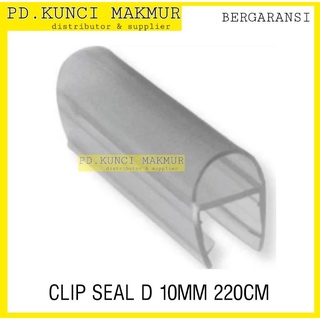 Jual clip seal pintu kaca 10mm panjang 220cm seal pintu kaca shower ...