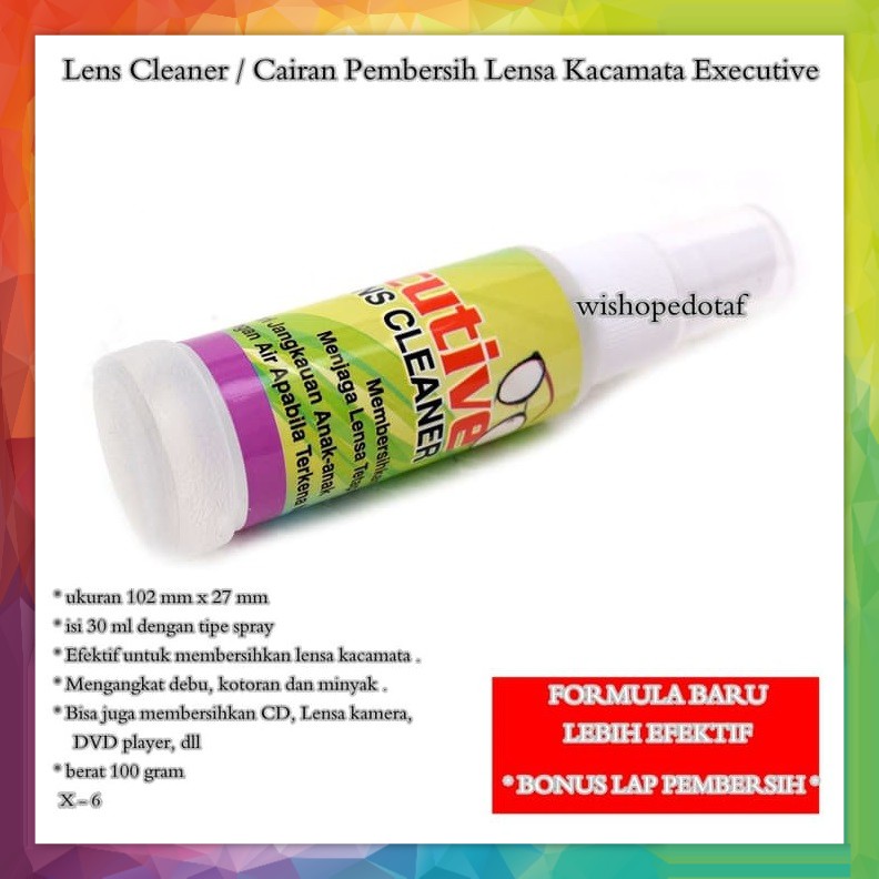 Jual [ COD ] LENS CLEANER SPRAY | CAIRAN PEMBERSIH LENSA SERBAGUNA ...