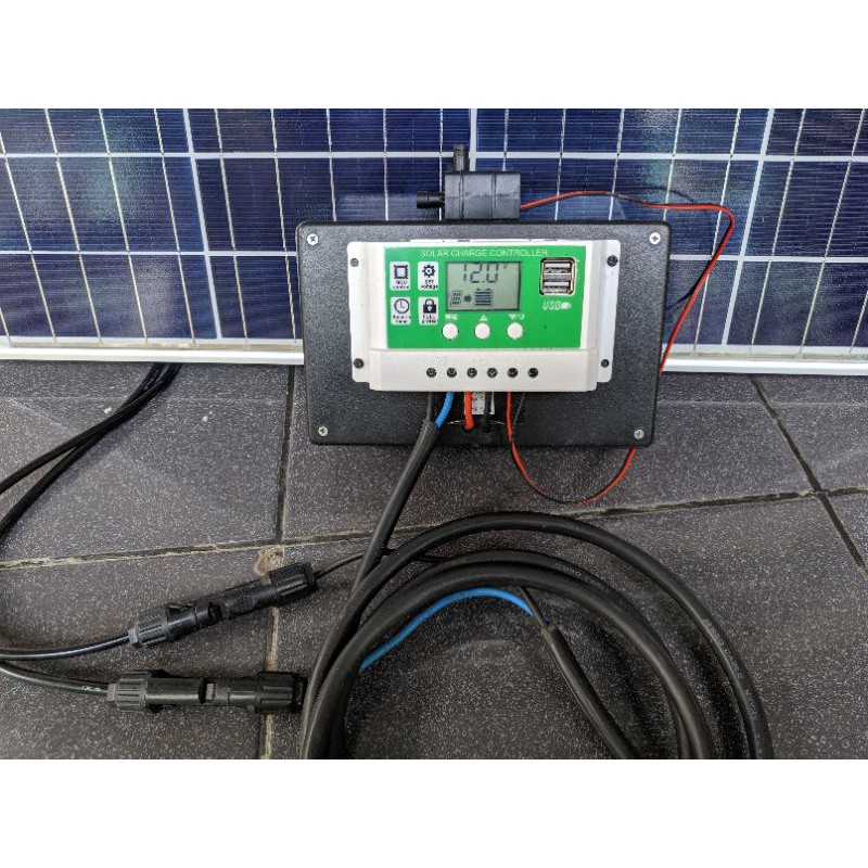 Jual Paket Pompa DC 12V Tenaga Surya Solar Panel Cell 50WP Hidroponik ...