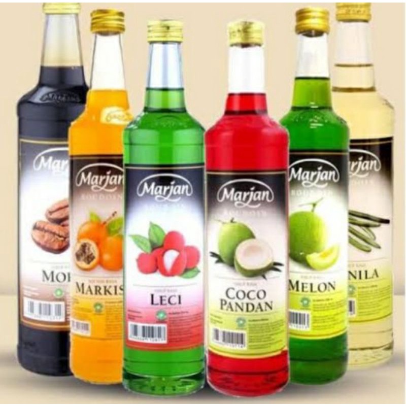 Jual Marjan Syrup Vanilla dan Lemon 460 ml Indonesia|Shopee Indonesia
