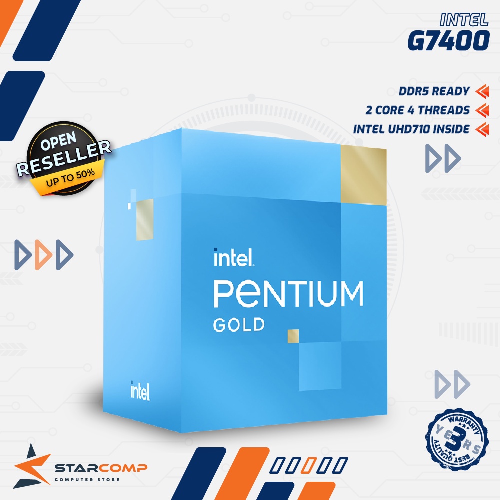 Jual Intel Pentium Gold G7400 2 Core 4 Threads LGA 1700 Processor G ...