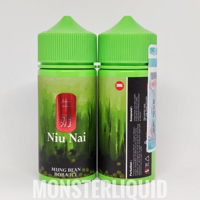 Jual NIU NAI MUNG BEAN BOBA ICE BY VAPE PACKERS 3MG 100ML PREMIUM E ...