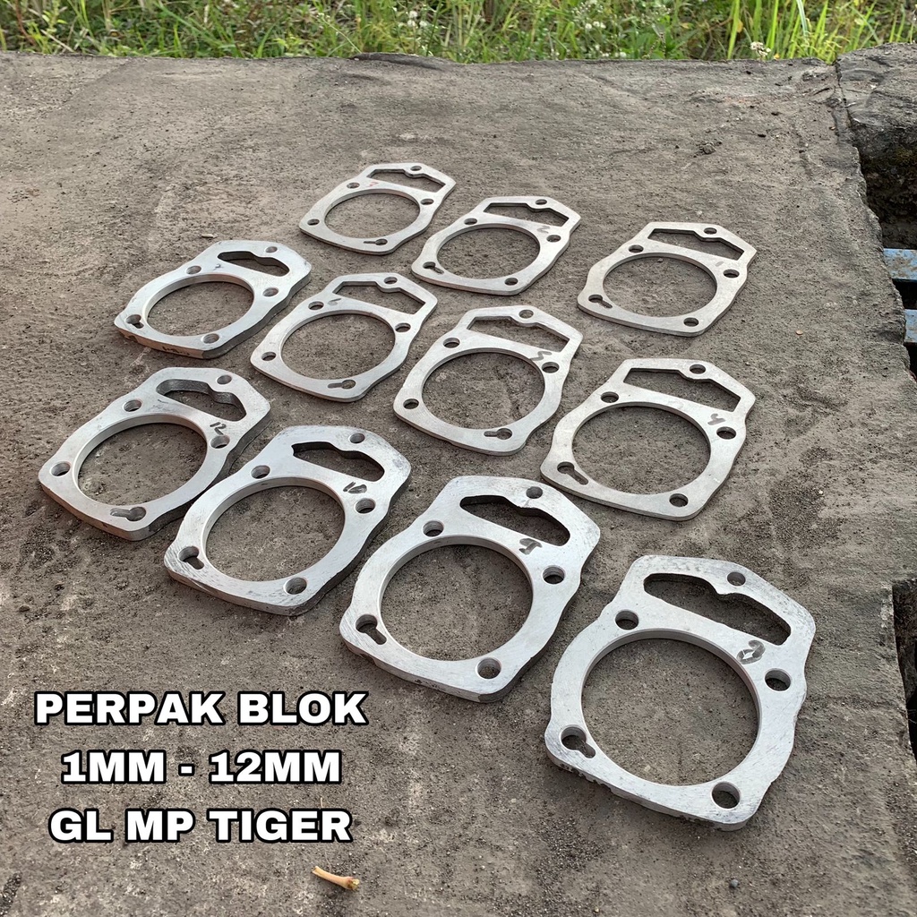 Jual PACKING BLOK PLENDES PERPAK PAKING STRUK 1 2 3 4 5 6 7 8 9 10 12 MM ALMINI ALMUNIUM CB GL ...