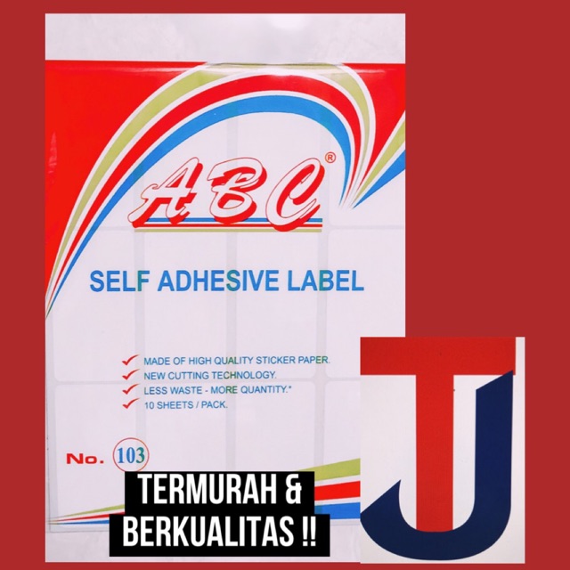 Jual Stiker sticker Label undangan pernikahan merek ABC nomor 103 ...